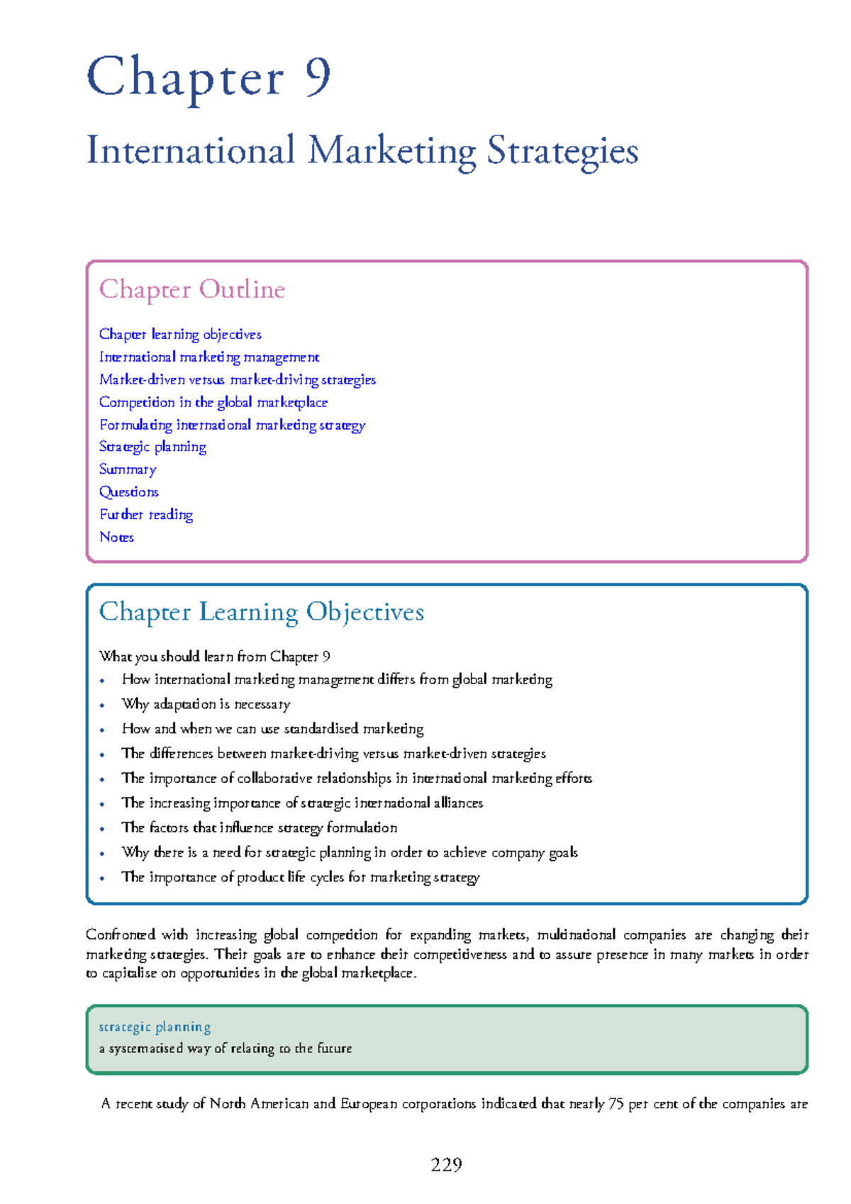 Chapter 9: International Marketing Strategies Overview and Key Concepts ...