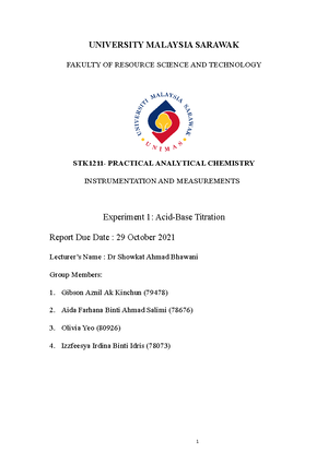 Experiment 1.3 Lab Manual - Experiment 1: Measuring some Enthalpy ...