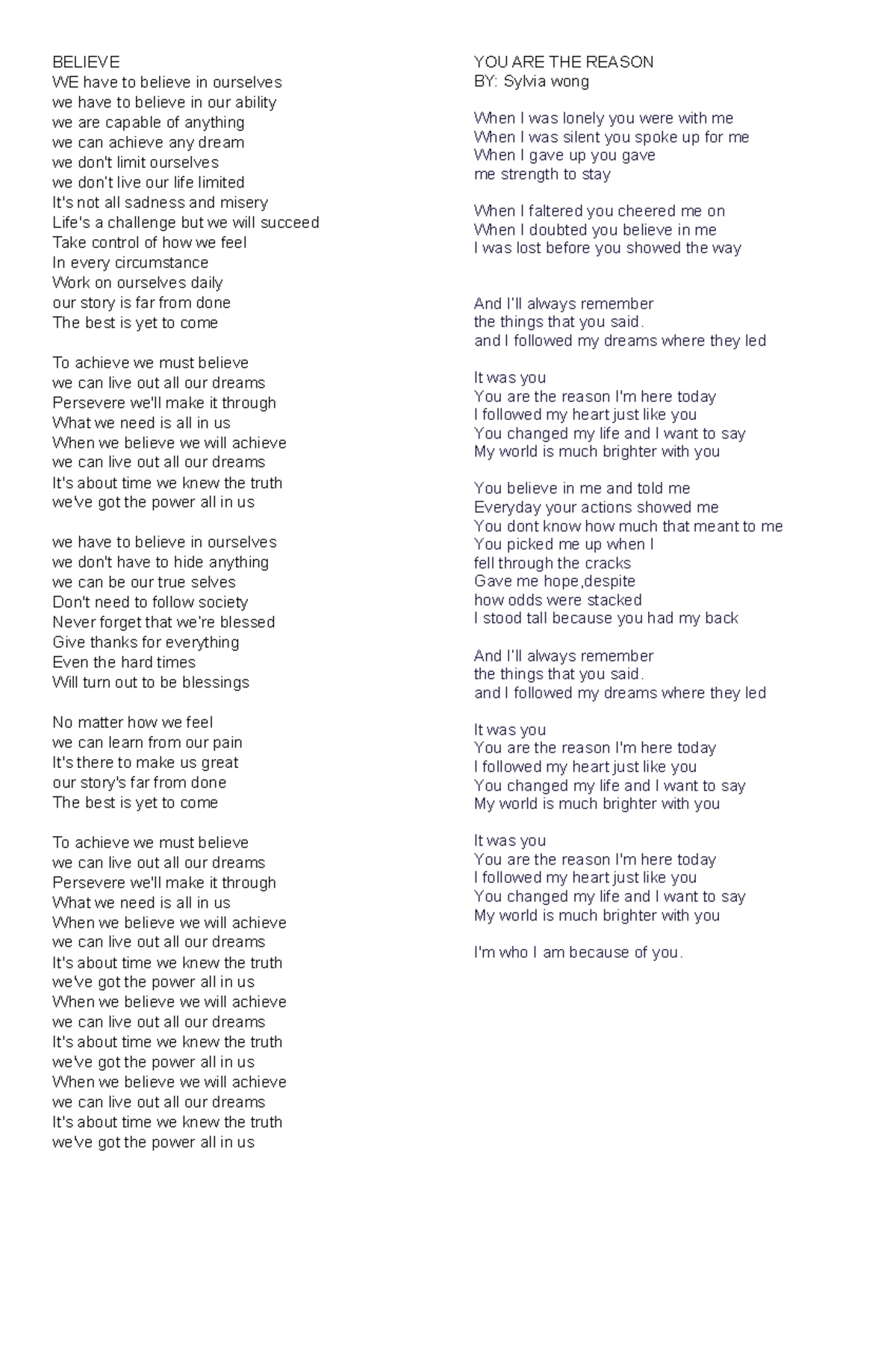 Speech Choir Piece: "If I Were a Voice" & "Annabel Lee" Recitation ...