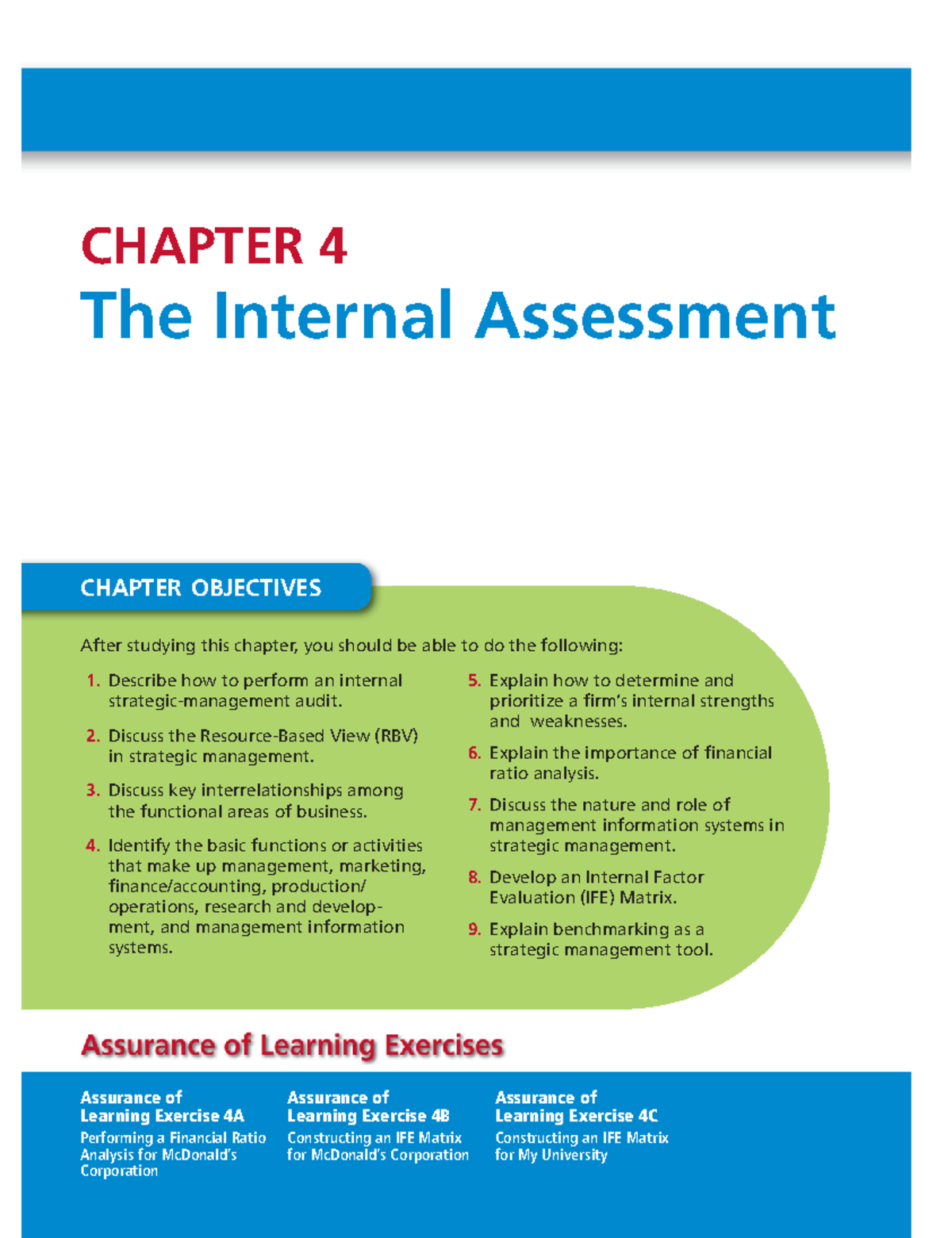 Strategic Management (SM 101) Chapter 4: Internal Assessment & RBV ...