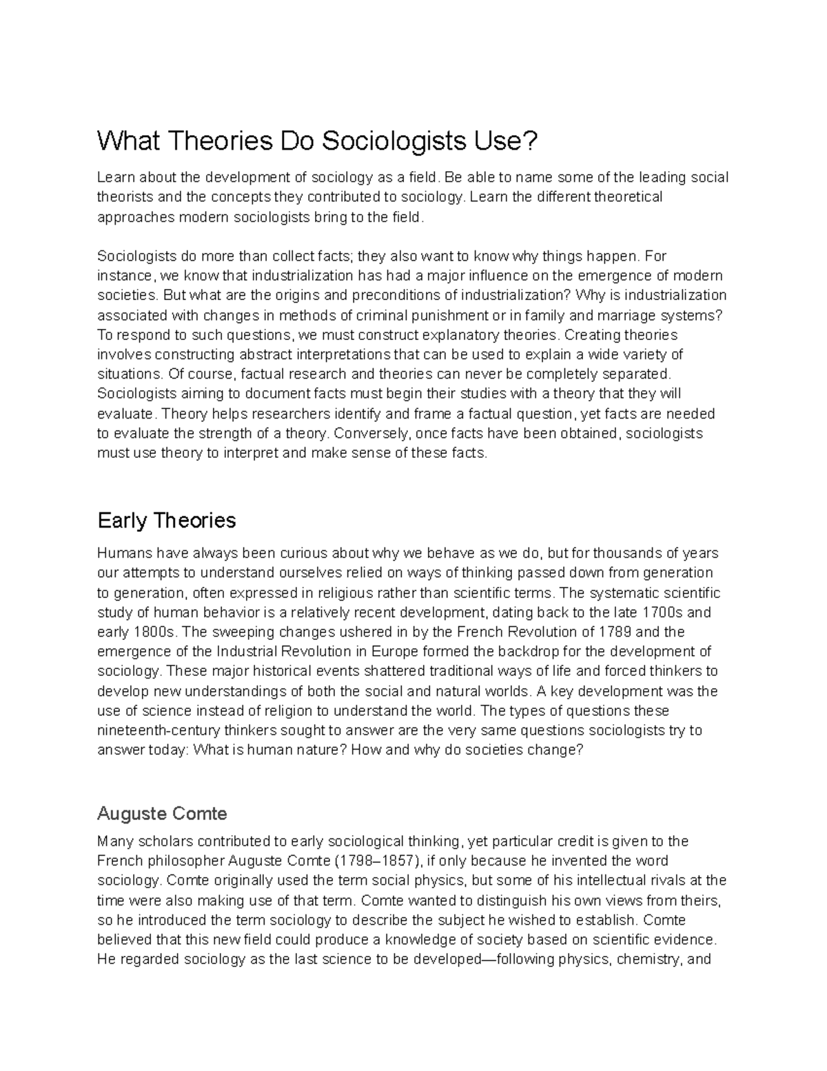 Sociological Theories: Key Thinkers and Perspectives in Sociology ...