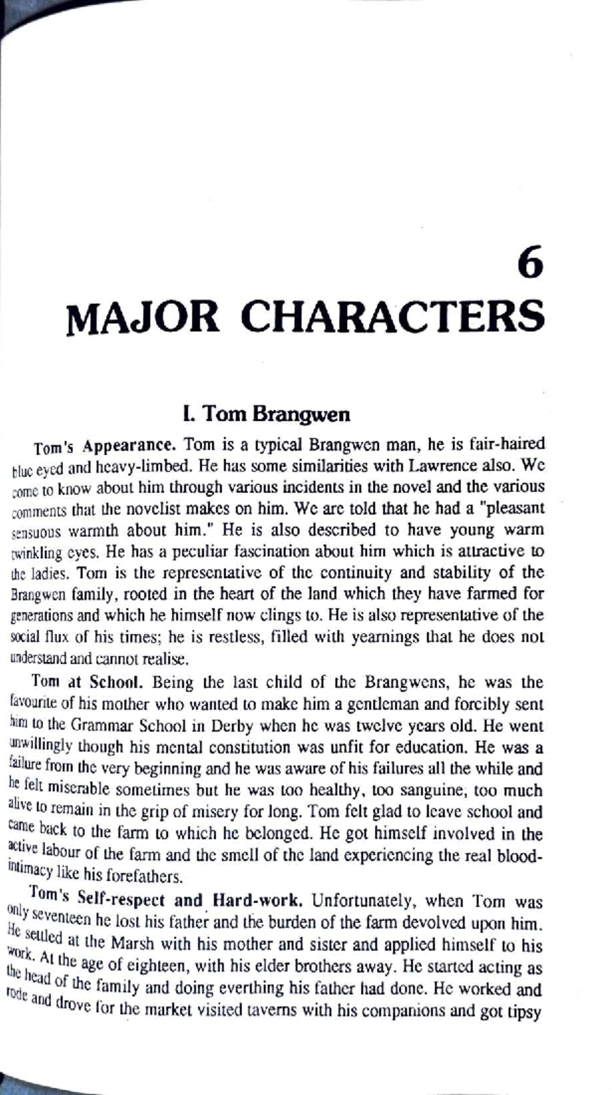 6 Major Characters in D.H. Lawrence's "The Rainbow" Analysis - Studocu