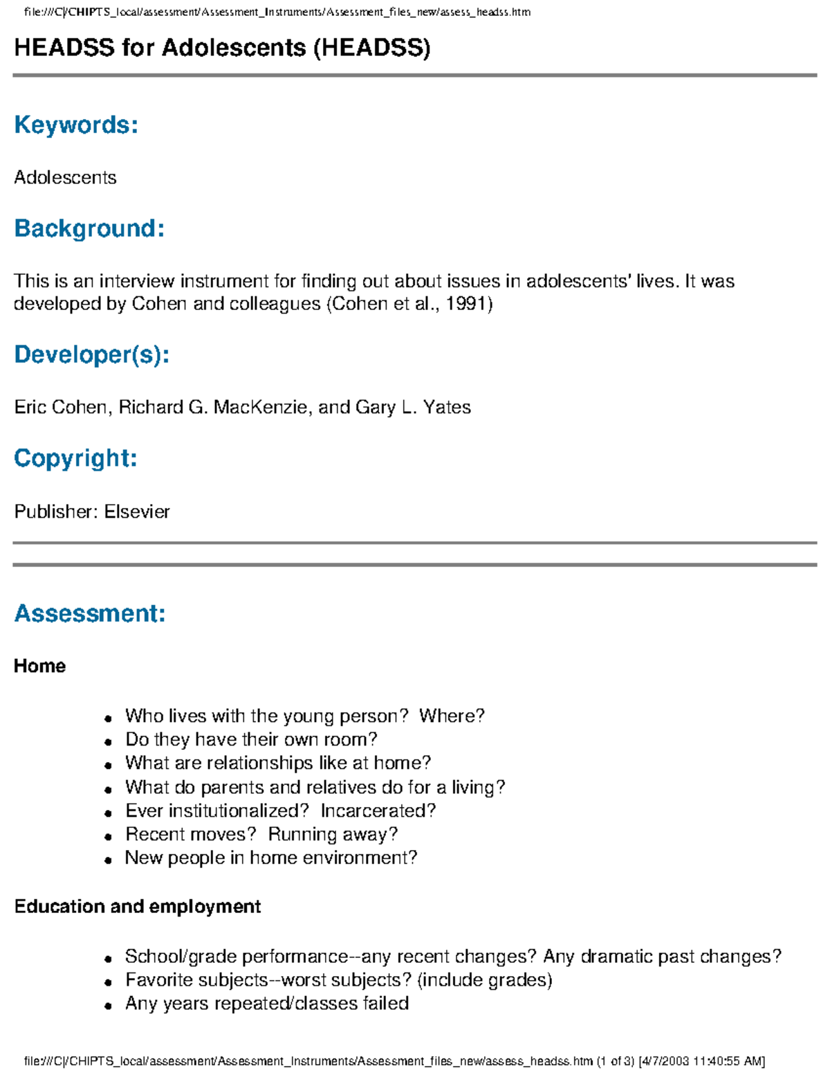 Headss-1 - notes - - Studocu