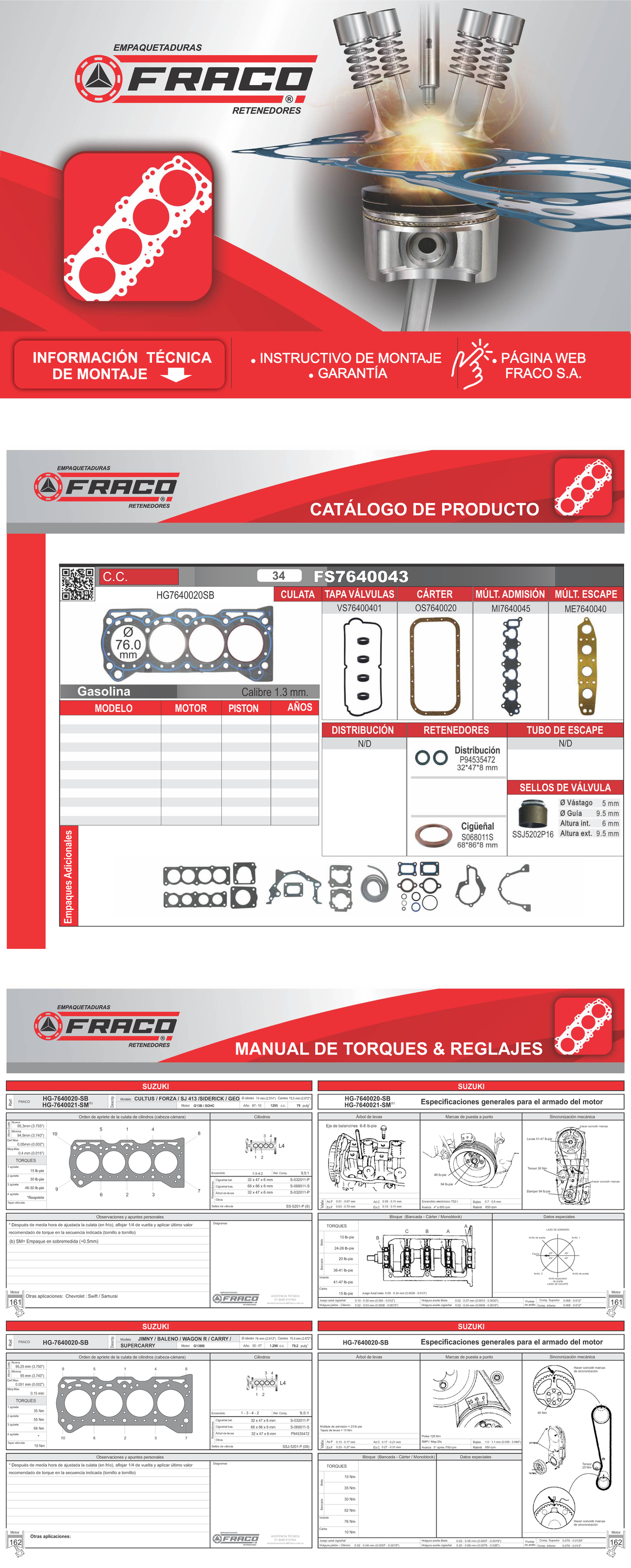 Manual de Torques y Aprietes de Motores Fraco (G13B) - Studocu