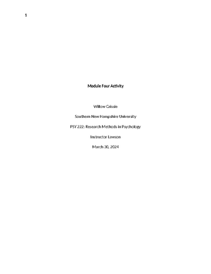 Module 3 Lab Worksheet - PSY 375 Module Three Lab Worksheet Template ...