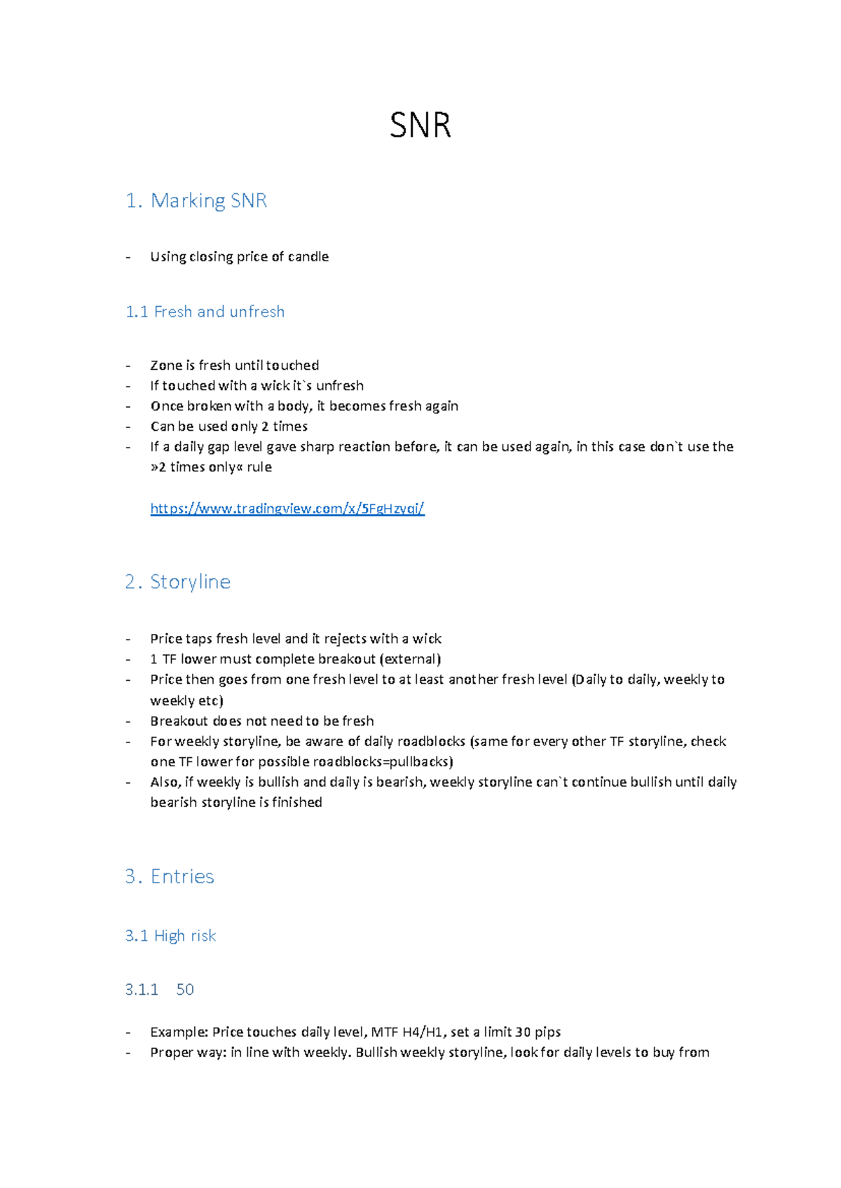 Malaysian SNR Basics - A Guide to Marking SNR for Trading - Studocu