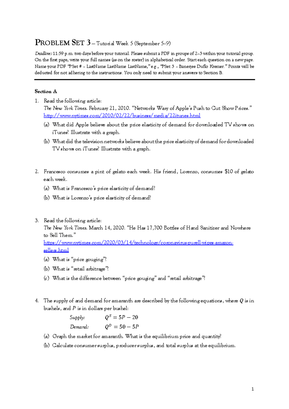 Problem Set 3 - Tutorial - PROBLEM SET 3 — Tutorial Week 5 (September 5–9) Deadline: 11:59 p ...