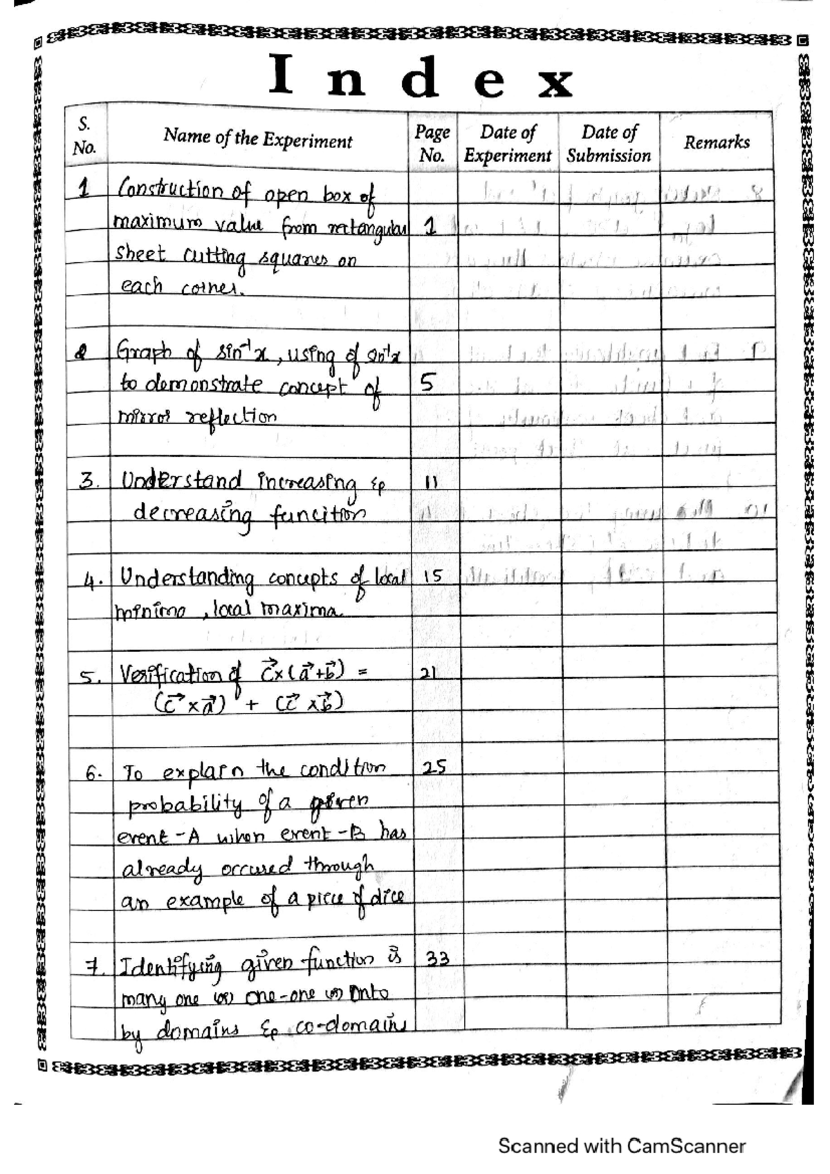 Math Lab File - Experiment Records for MATH 101 - Studocu