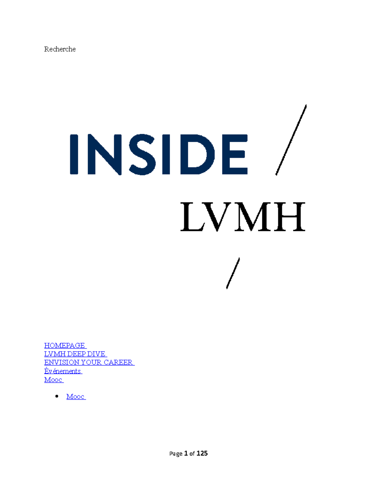 LVMH Deep Dive: Modules 1-3 Overview and Insights - Studocu