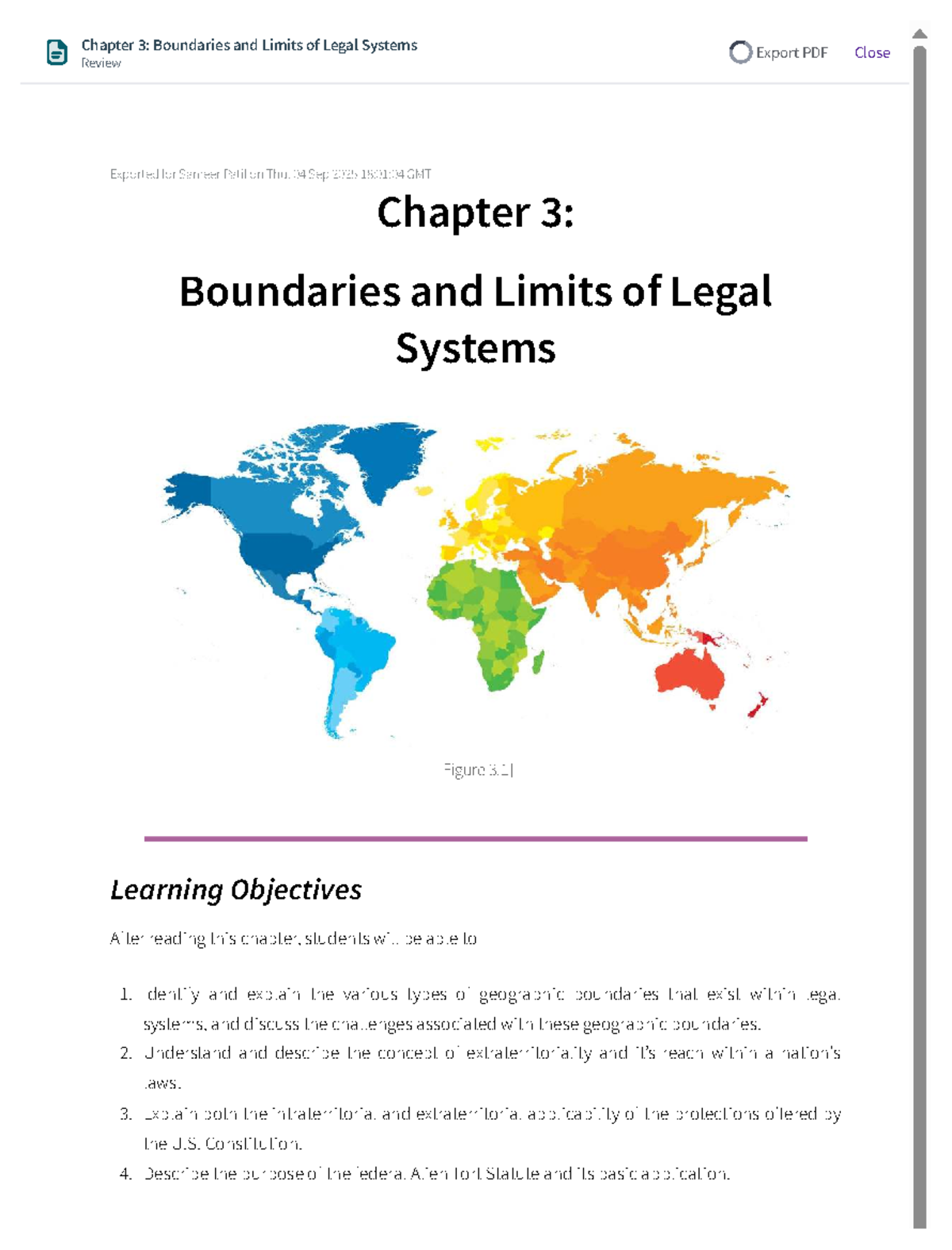 Chapter 3: Boundaries and Limits of Legal Systems - Studocu