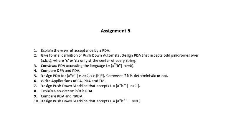 Assignment 5 - imp - Assignment 5 Explain the ways of acceptance by a ...