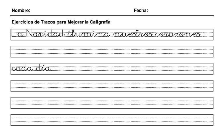 Ejercicios de Trazos para Mejorar la Caligrafía 2 - 170 Fichas - Studocu