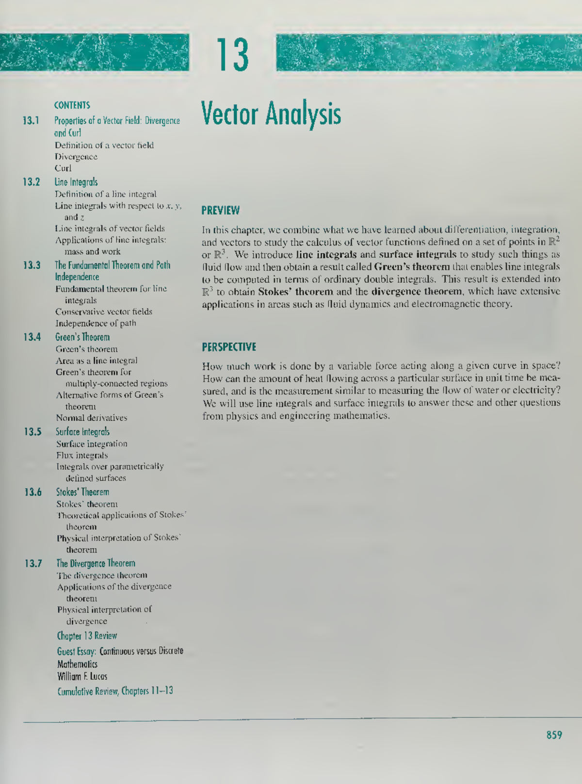 Vector Analysis: Divergence and Curl in Calculus (MATH 301) - Studocu