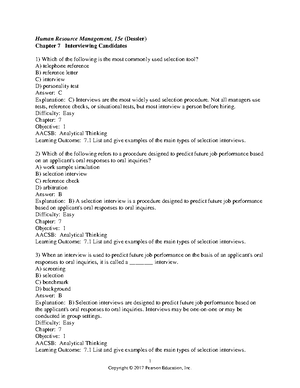 Human Resource Management, 15e (Dessler) Chapter 4 Job Analysis and the ...