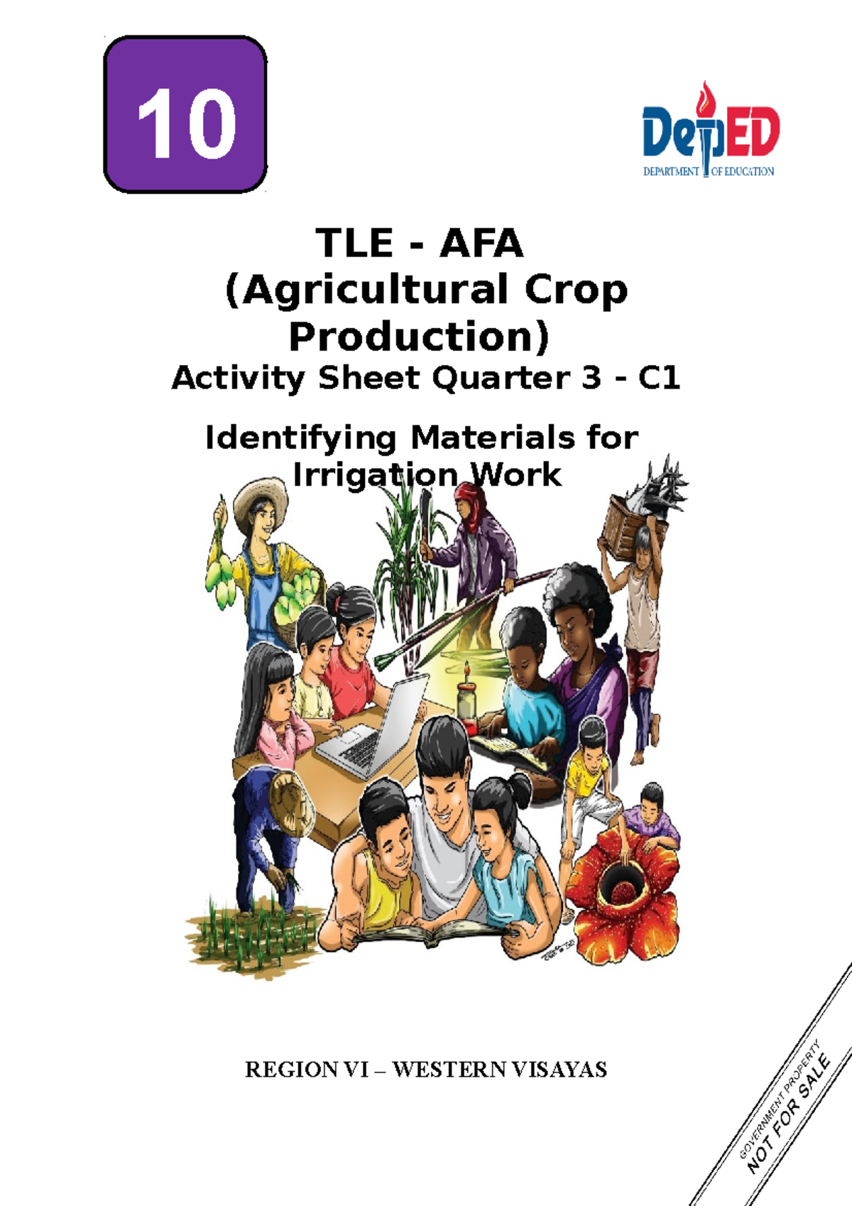 AFA Agri Crop Prod NCI 10 Q3 LAS1 Final - TLE - AFA (Agricultural Crop Production) Activity ...
