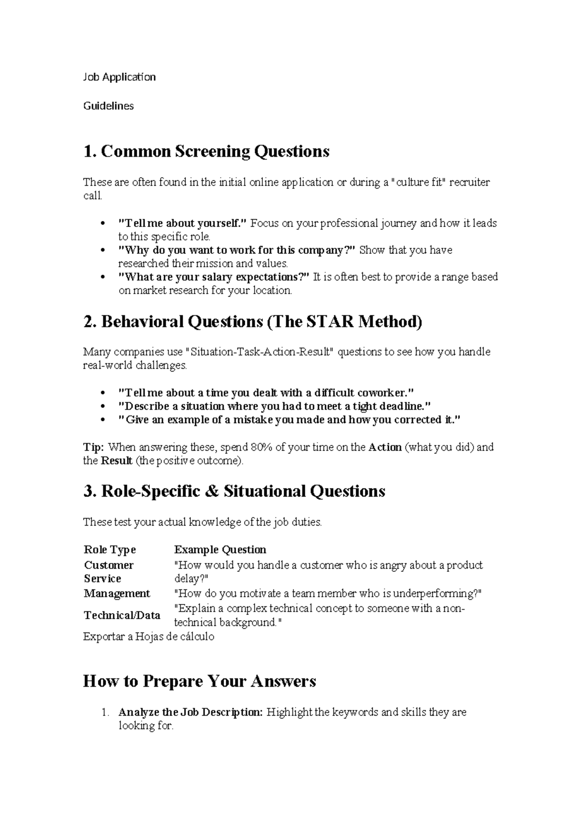 Job Application Guidelines: Tips for Accounting Roles - Studocu