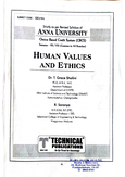 human values and ethics - GE3791 - Studocu