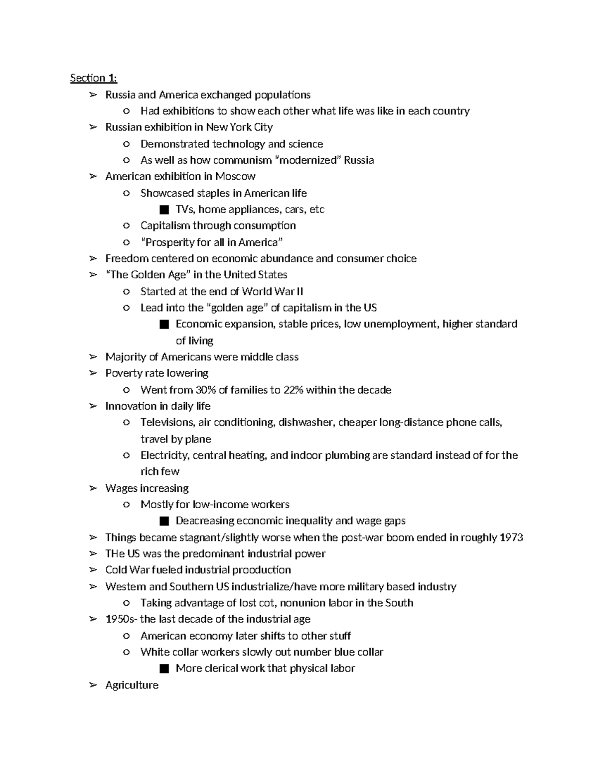 Give Me Liberty Chapter 24 Study Notes: Economic Changes and Culture ...