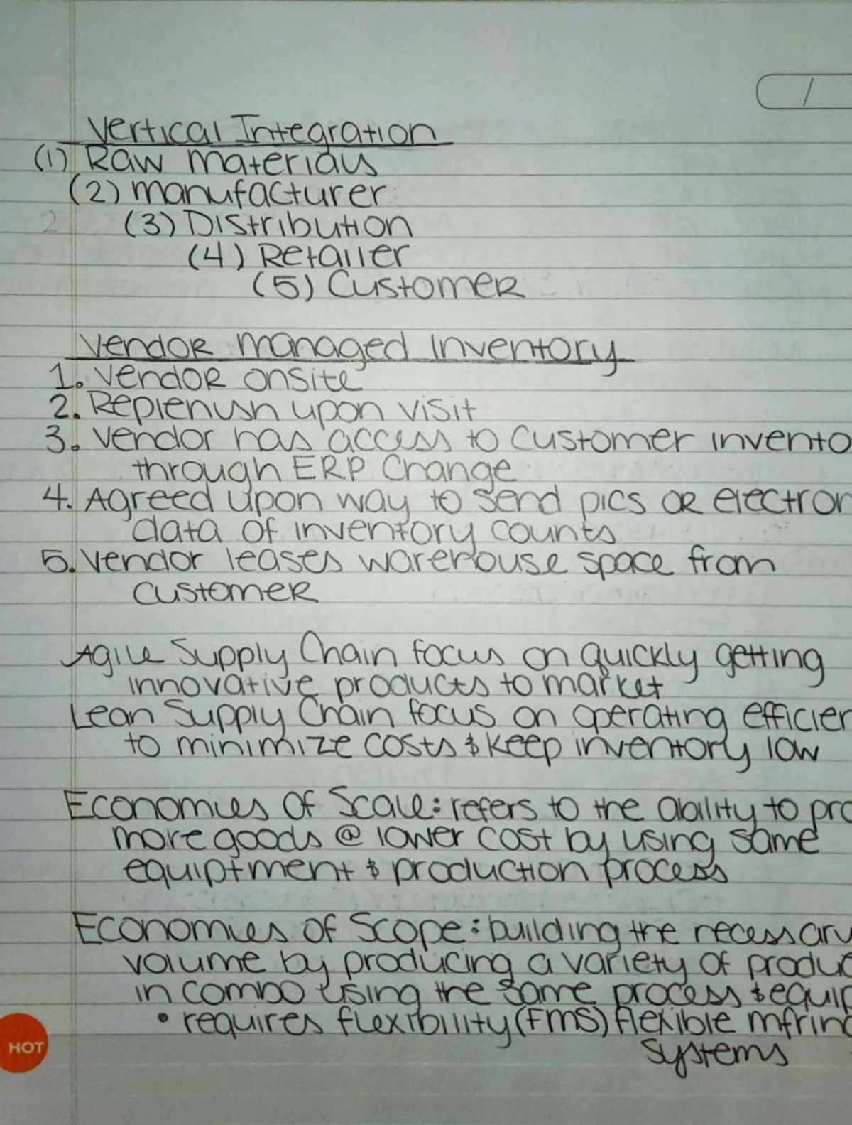 Vertical Integration & Supply Chain Concepts: Page 4 Notes - Studocu