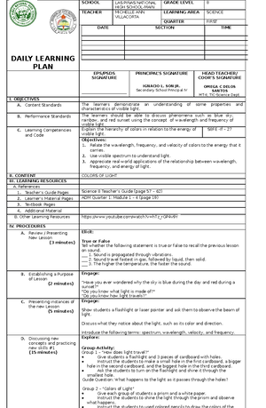 Summary of the OJT Experience - First day I started my duty was not ...