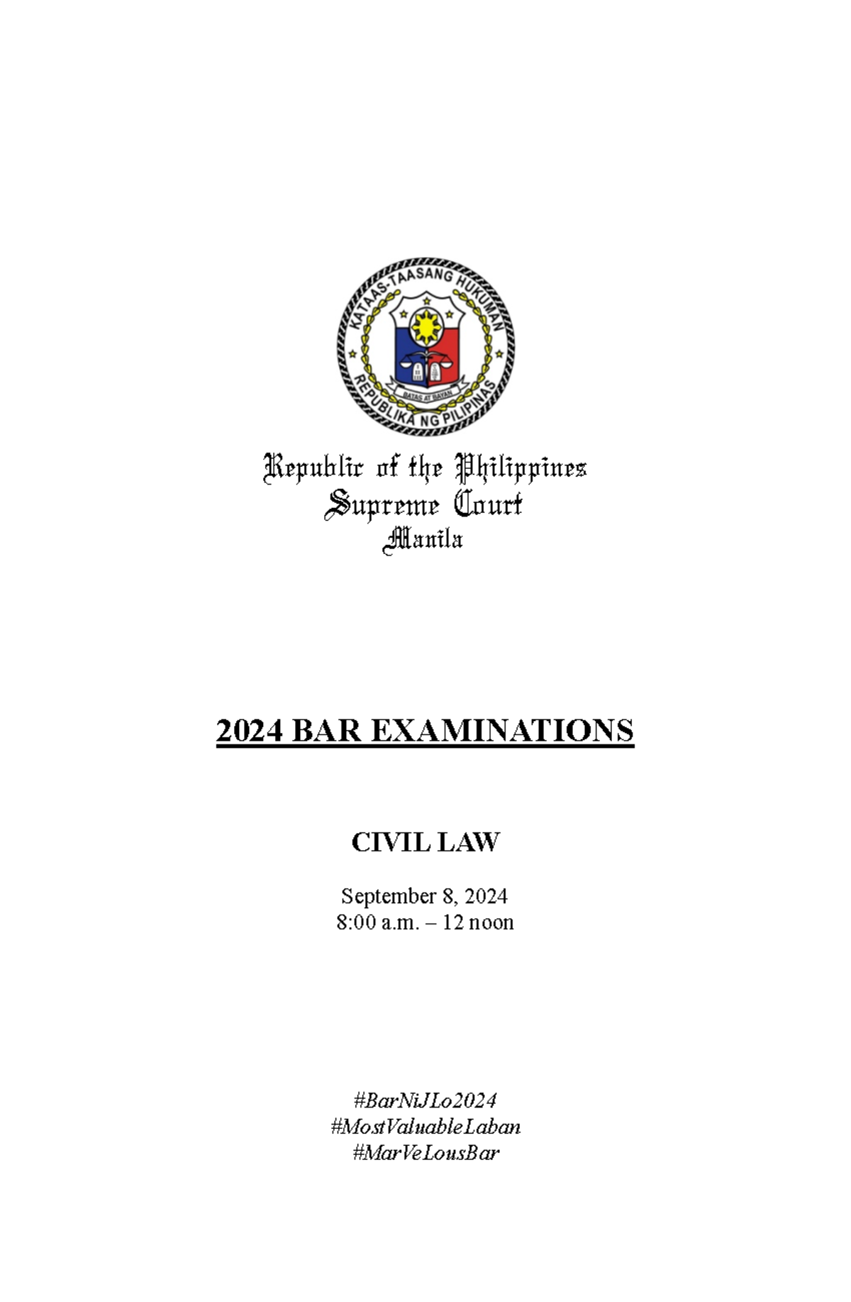 Civil Law 2024 Bar Exam Questions and Answers: A Comprehensive Guide ...