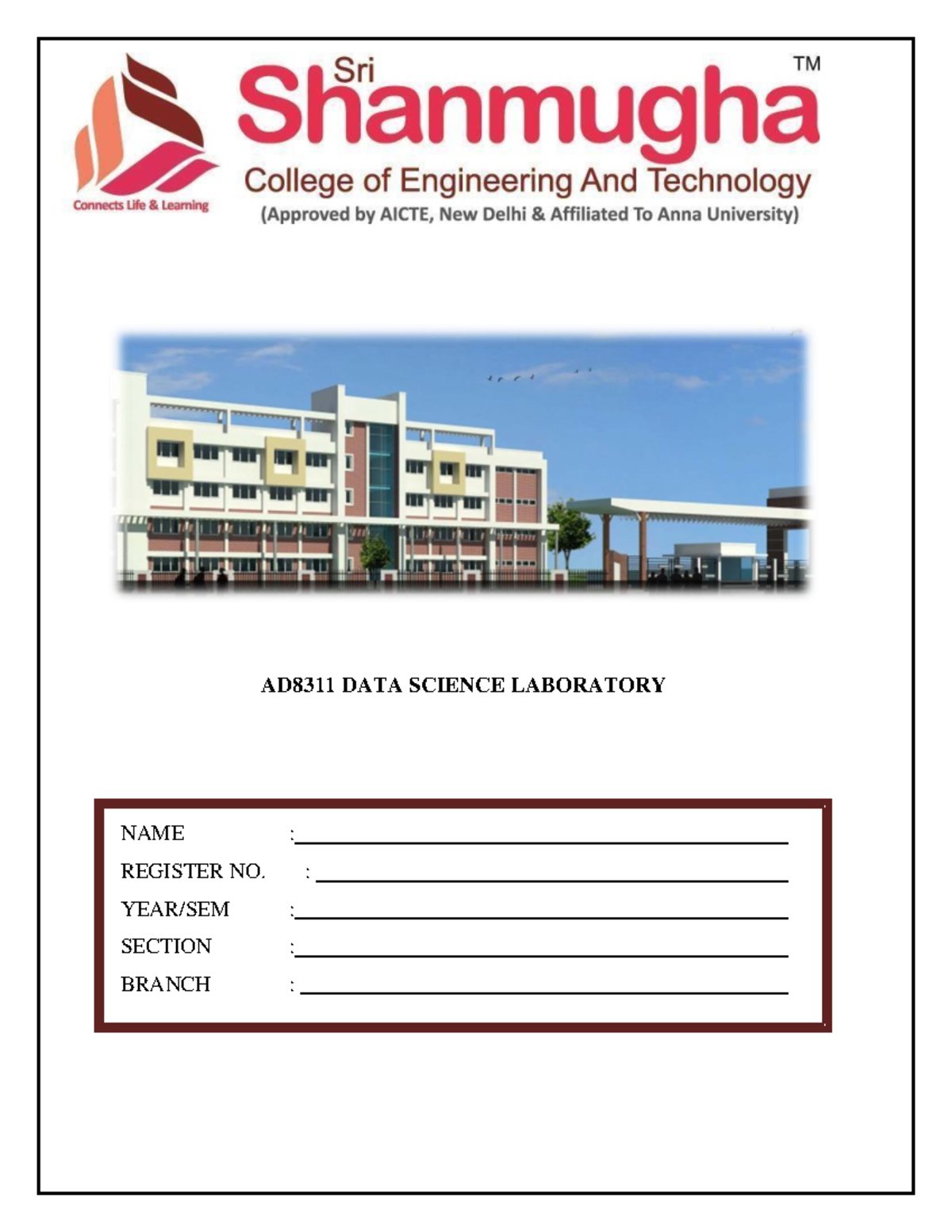 AD8311 Data Science Laboratory Practical Manual - Studocu