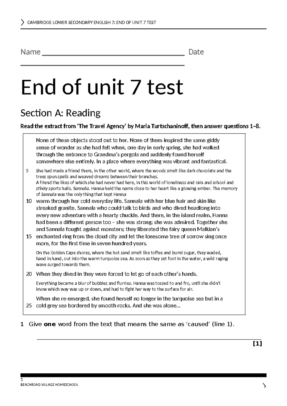 LS English 7 Unit 7 Test - Analysis of Poetry & Figurative Language ...