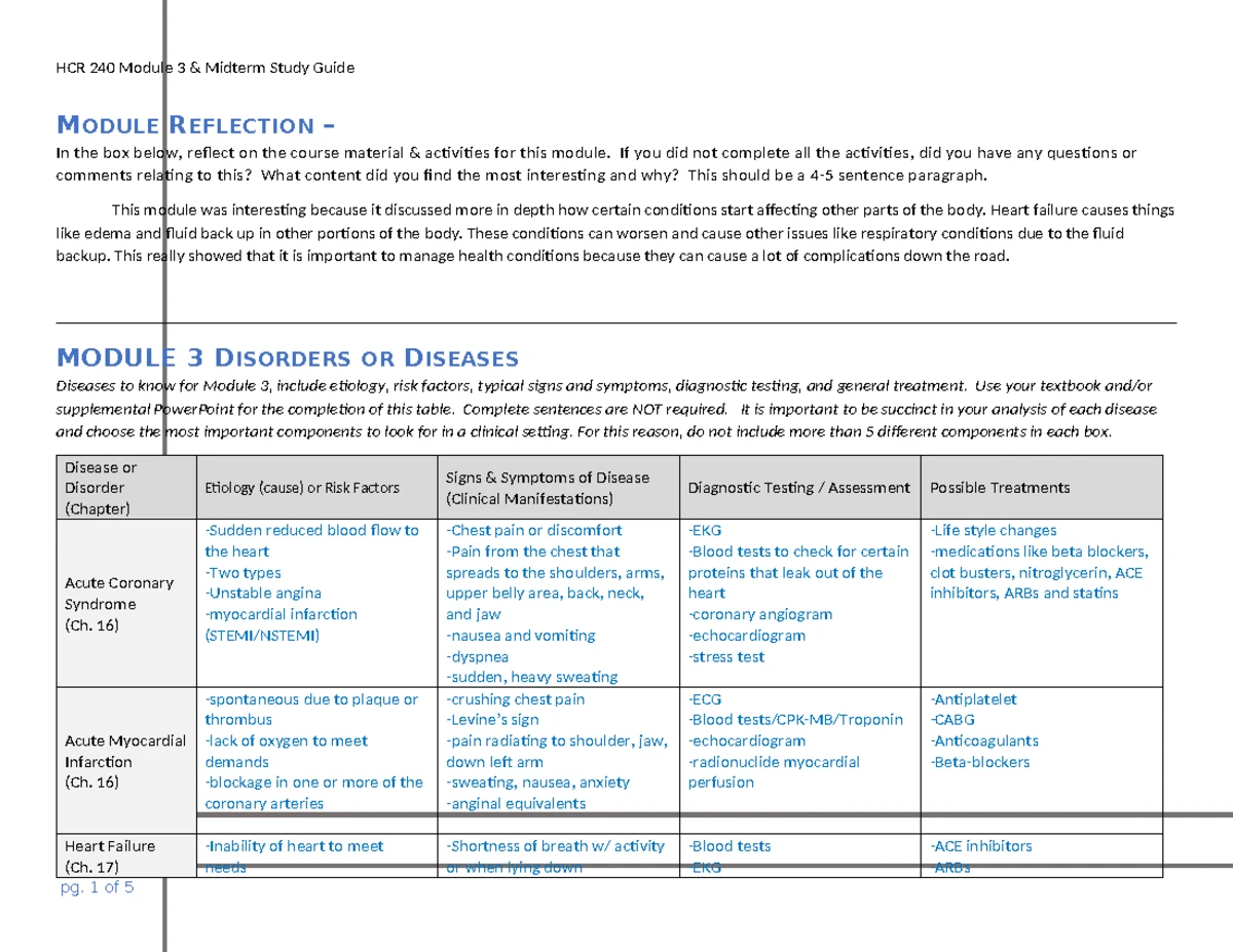 Module 7 worksheet - Name Chapter 8: Microbiological Diseases ...