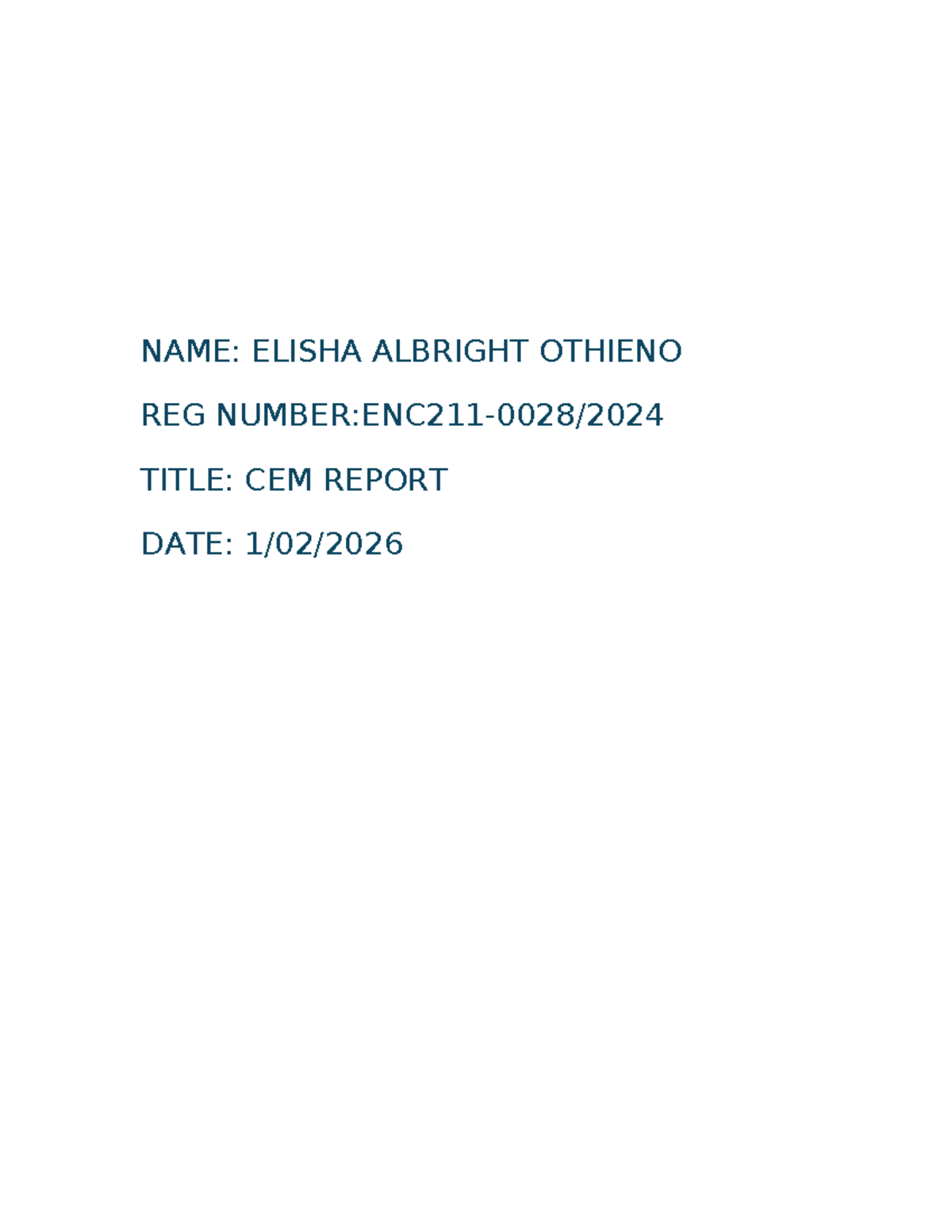 CEM Report: Workability & Compressive Strength Testing of Concrete ...