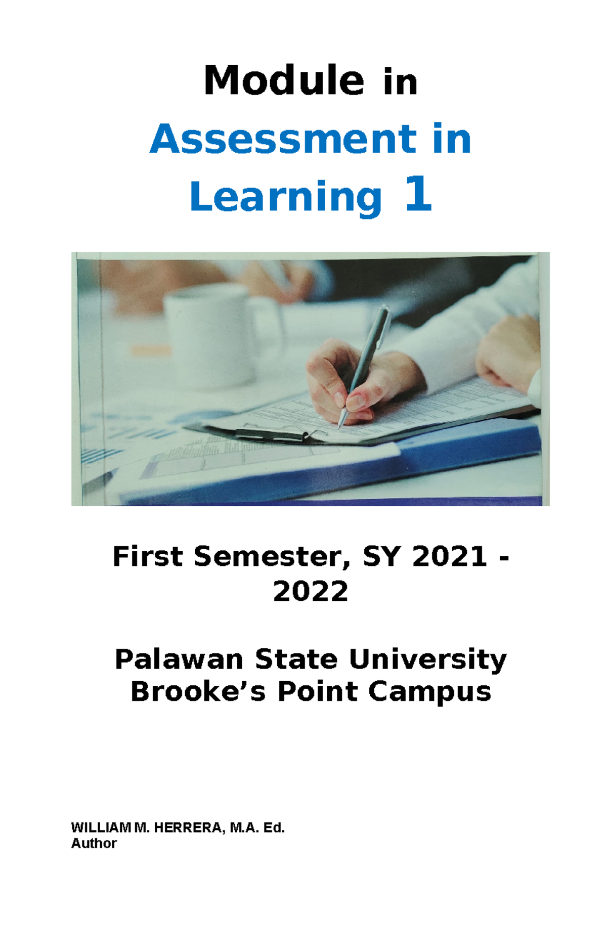 Module in Assessment in Learning 1: Final Exam Review, SY 2021-2022 ...