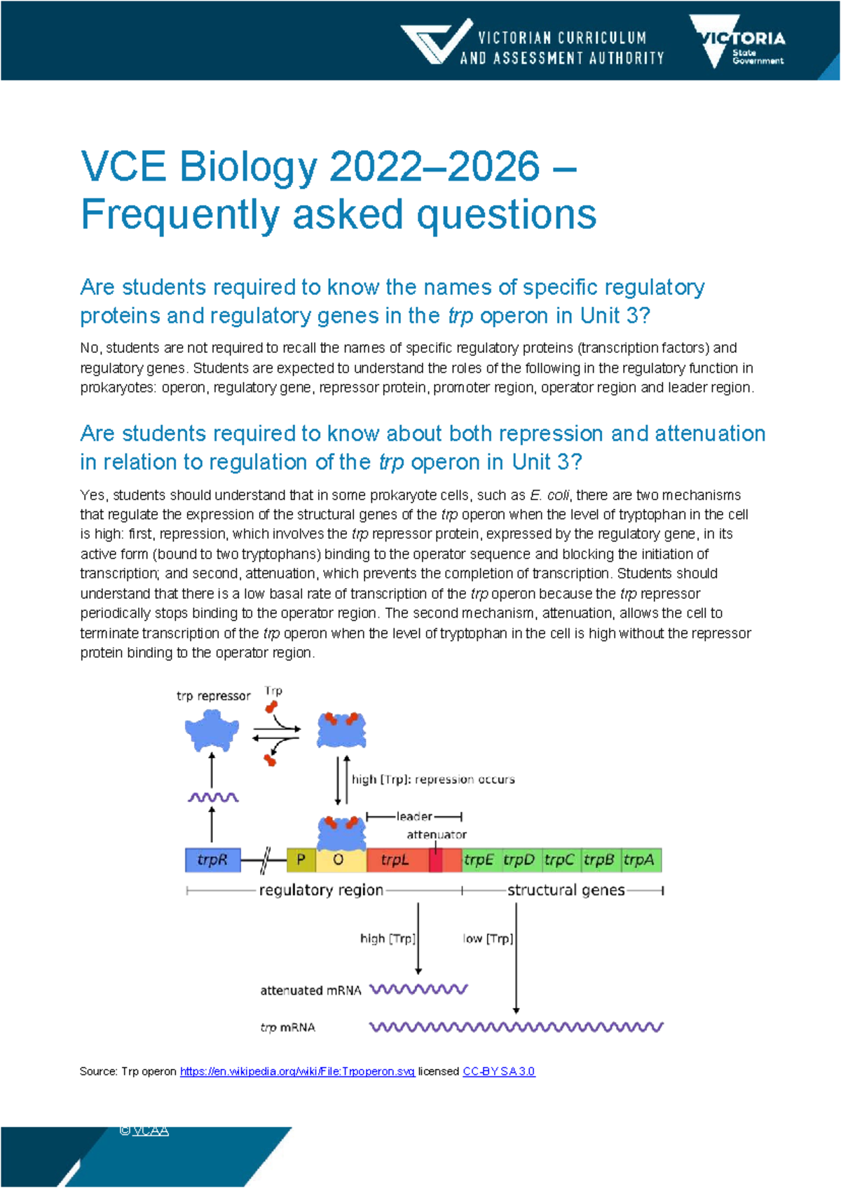 VCE Biology Unit 3 & 4 FAQs: Key Concepts and Clarifications - Studocu