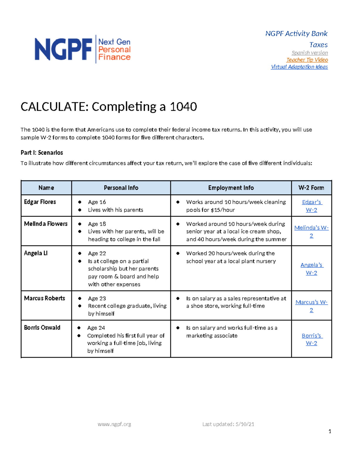 Geometry Reference Sheet Florida 2025