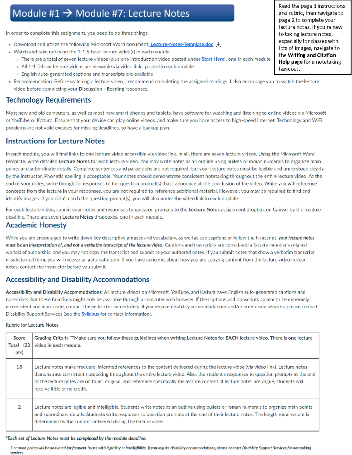 Art202 Module 1 Lecture Notes Guidelines and Tips - Studocu
