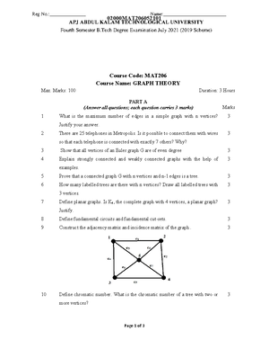 Unicursal Graphs And Euler Lines Module 2 Study Notes Studocu