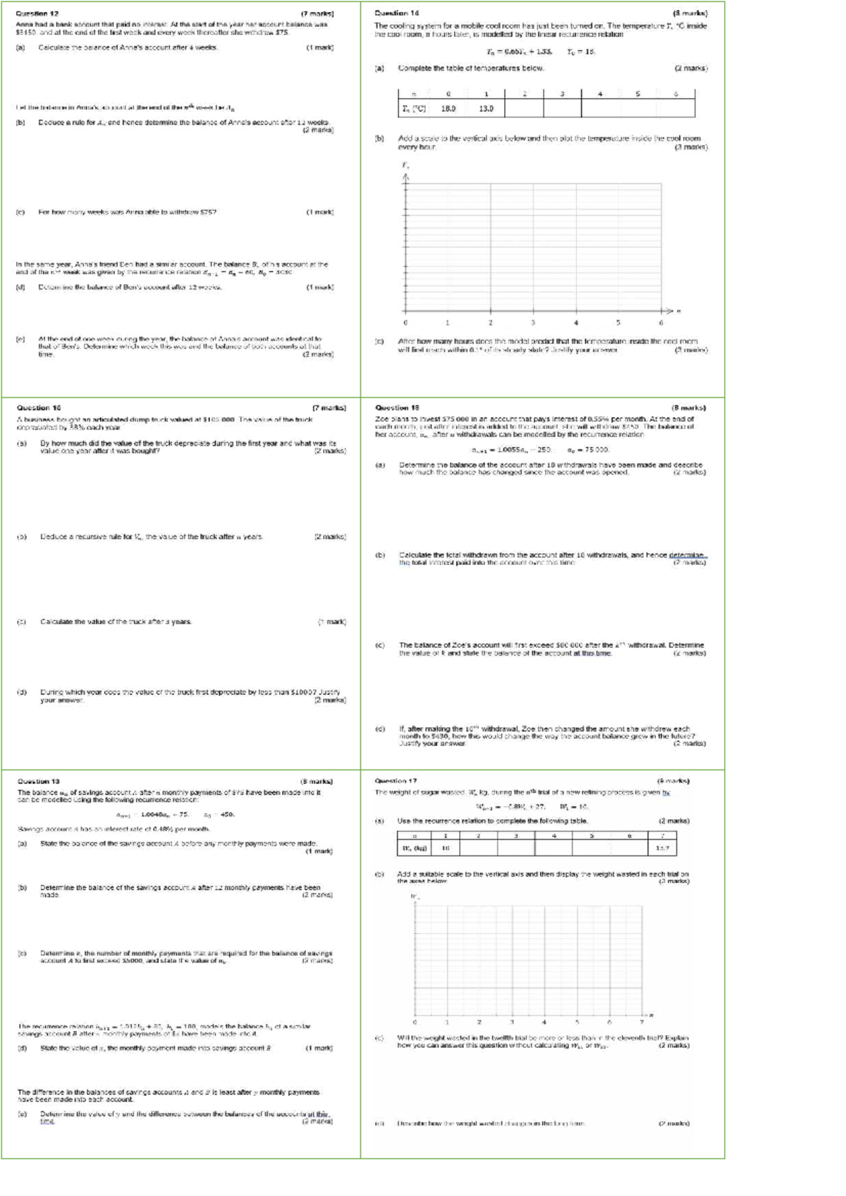 Math Notes: Sequences and Recurrence Relations (Course Code: MATH101 ...