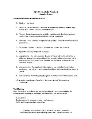 IHP 330 Module Three Worksheet - IHP 330 Module Three Worksheet ...