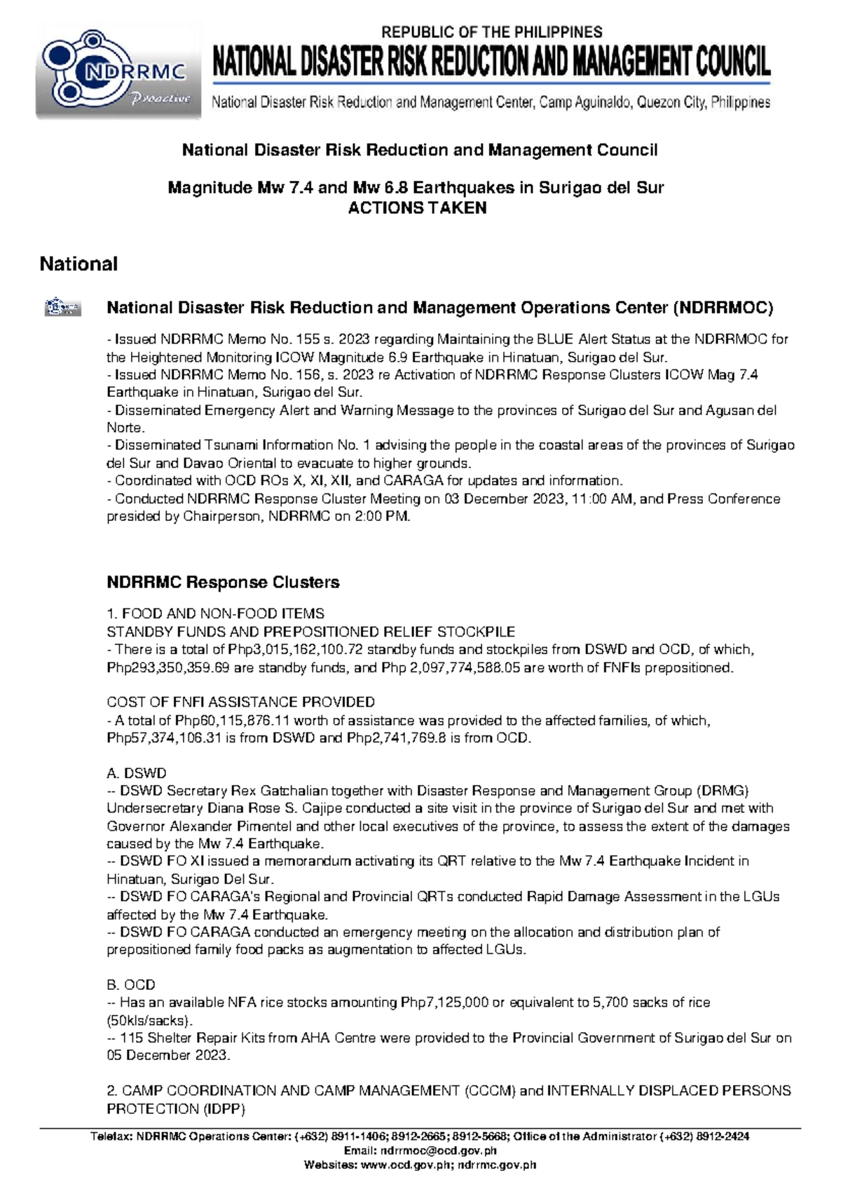 Nsc list of requirements - List of Requirements 1. ACCOMPLISH ...