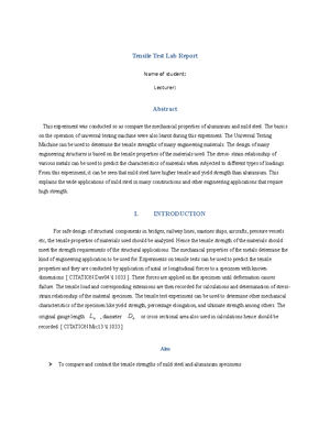 CCB231 Group 10 LAB Report 1 ON Vickers Hardness TEST - 9/3/ Experiment ...