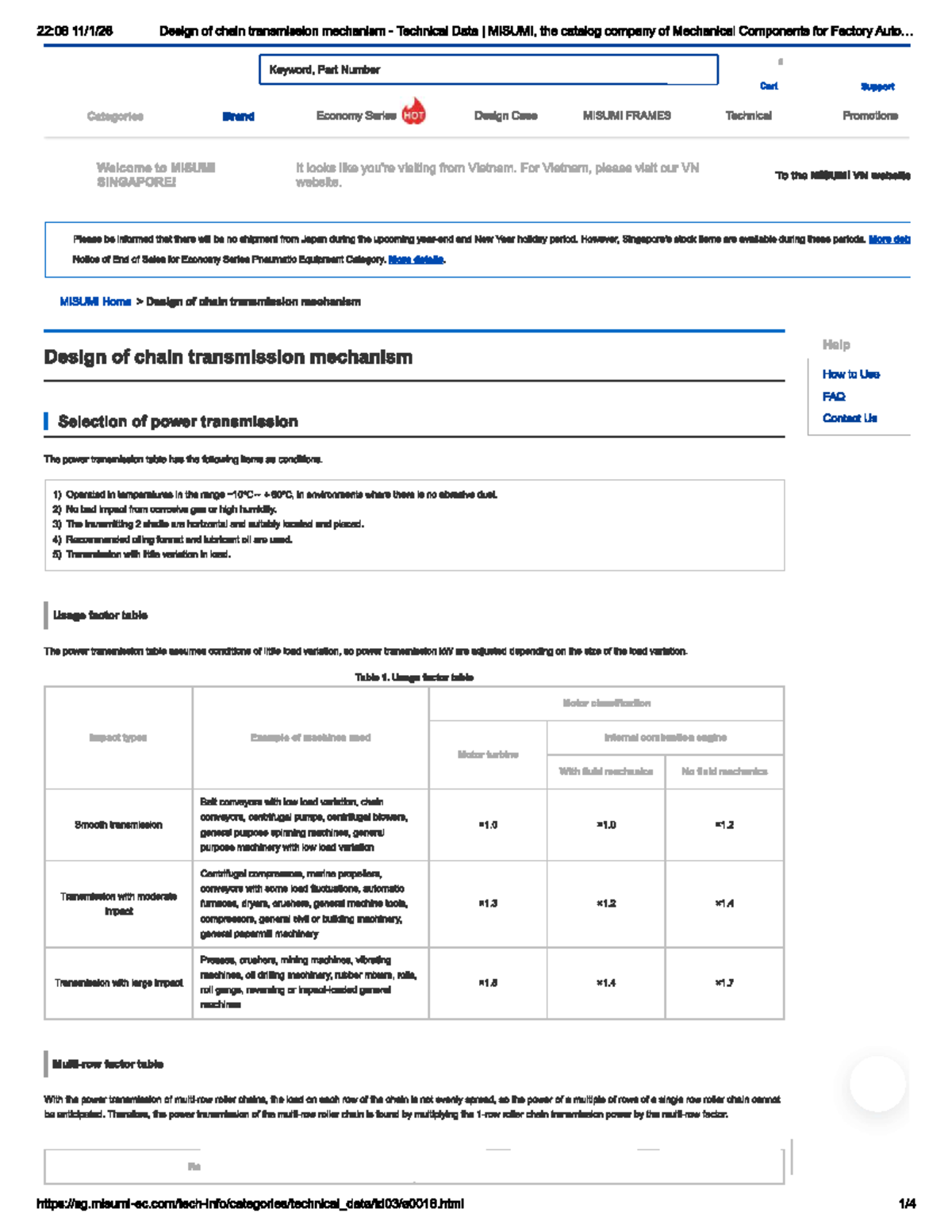 22:08 Selection of Conveyor Chain Types - MISUMI Technical Data - Studocu