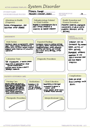 Home Safety Fall Prevention Basic Concept Map - ACTIVE LEARNING ...