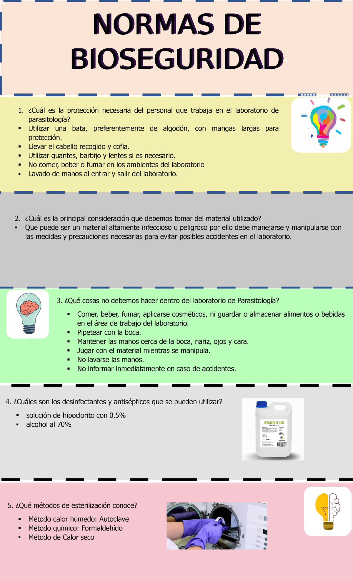 Normas DE Bioseguridad - ¿Cuál es la principal consideración que ...