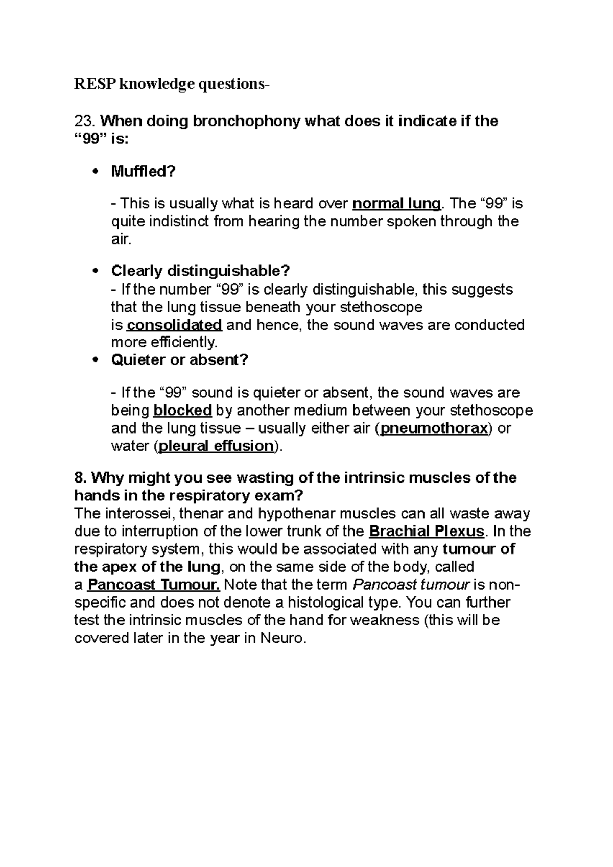 RESP knowledge questions 17 - RESP knowledge questions- When doing ...