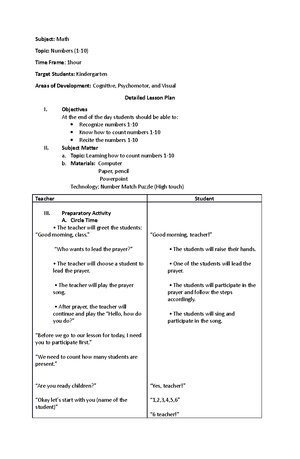 Thematic Integrated Lesson PLAN - COMPONENTS SUBJECT A: VALUES SUBJECT ...