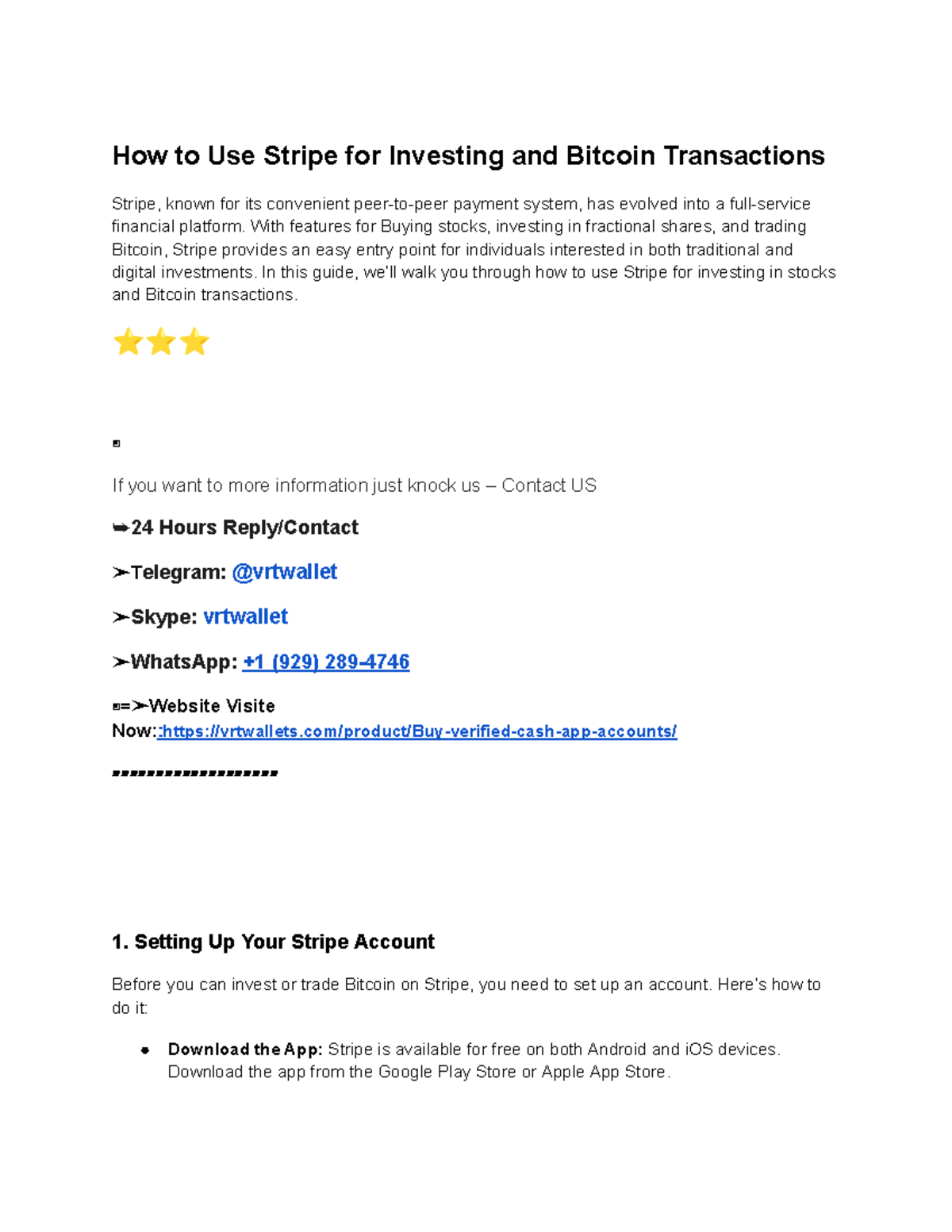How to Use Stripe for Investing and Bitcoin Transactions - With ...