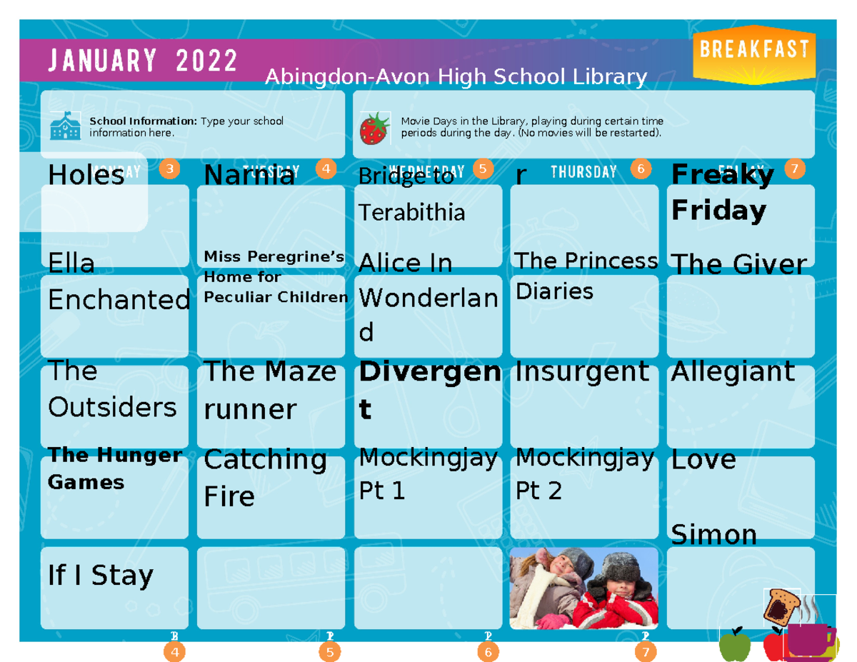 Movie Menu Draft Assignment: Library Showings & Schedule - Studocu