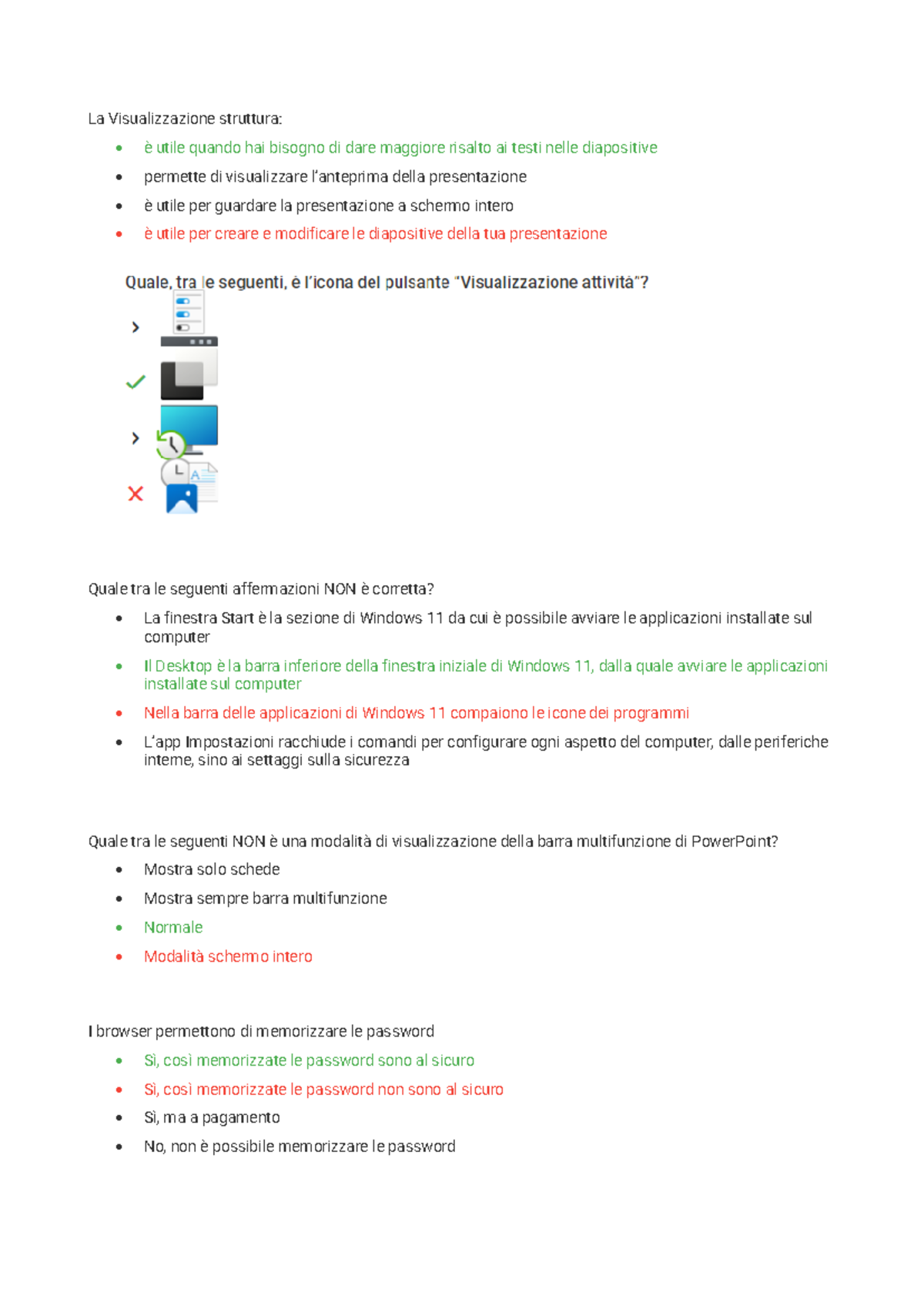 Convalida Batteria: Domande e Risposte su PowerPoint e Windows 11 - Studocu