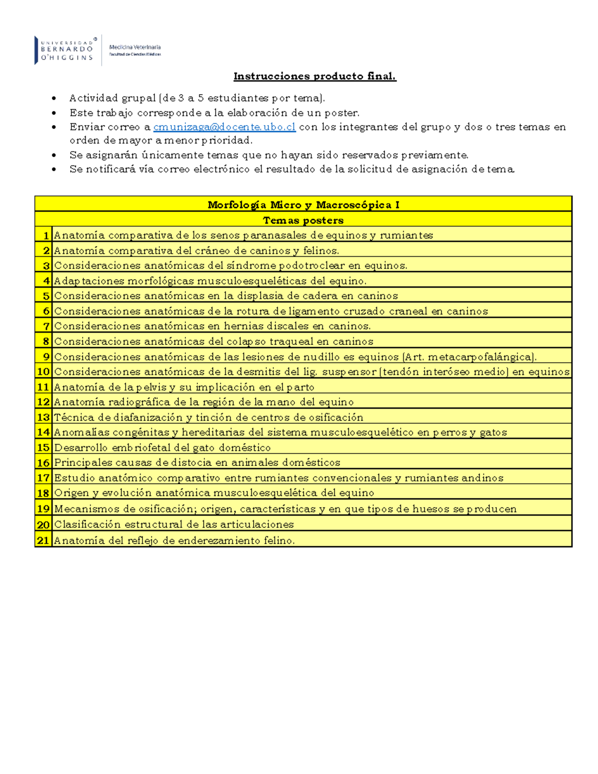 Instrucciones para el Poster Final - Morfología Micro y Macroscópica I ...