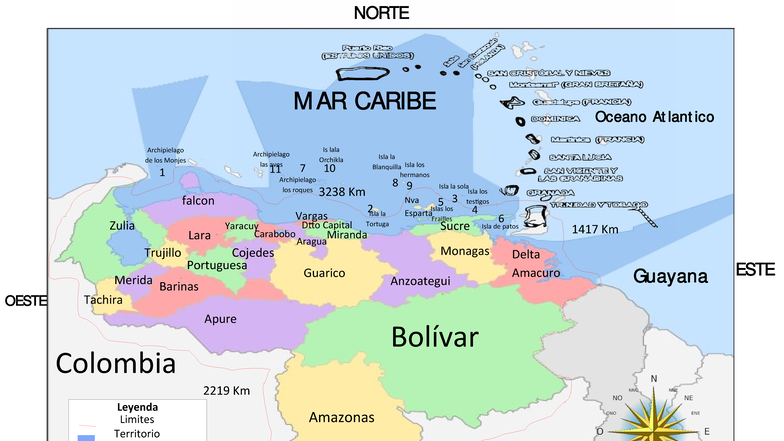 Mapa - Aqui - falcon Zulia Tachira Apure Barinas Merida Trujillo ...