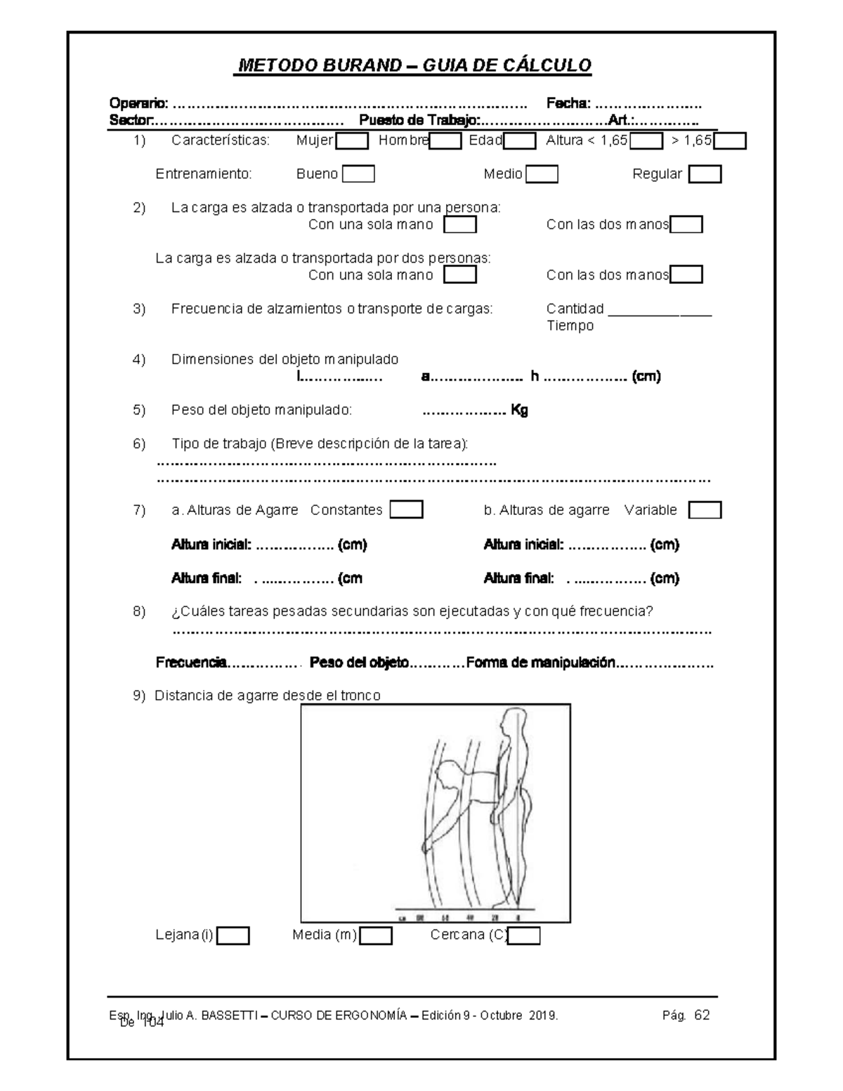 Guía de Cálculo del Método Burand en Ergonomía - CURSO DE ERGONOMÍA ...