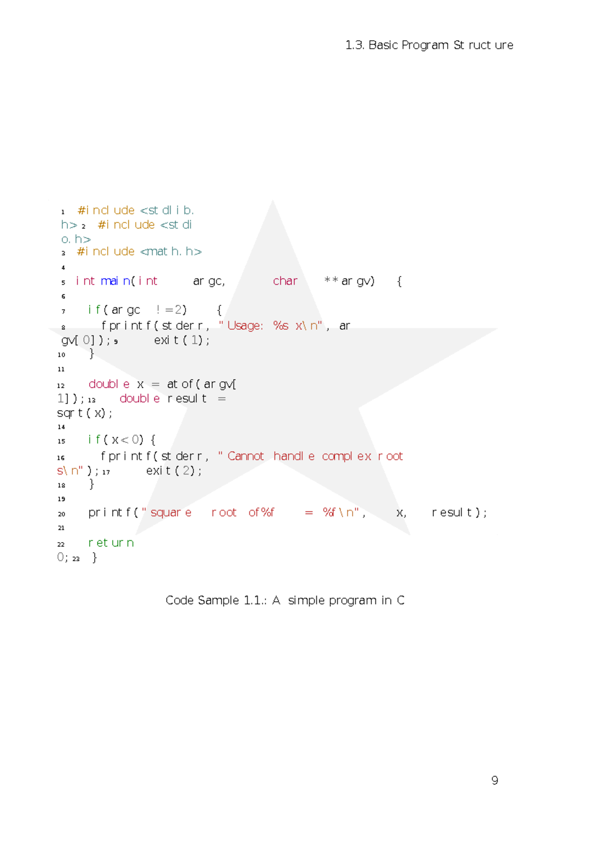 Cs115 lecture notes Module 3-4 - Basic Program St ruct ure 1 #i ncl ude ...